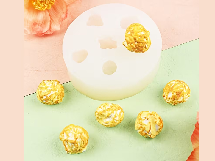 Molde silicona fondant o porcelana: MOLDE SILICONA 6 POCHOCLOS (M004) (LIS)